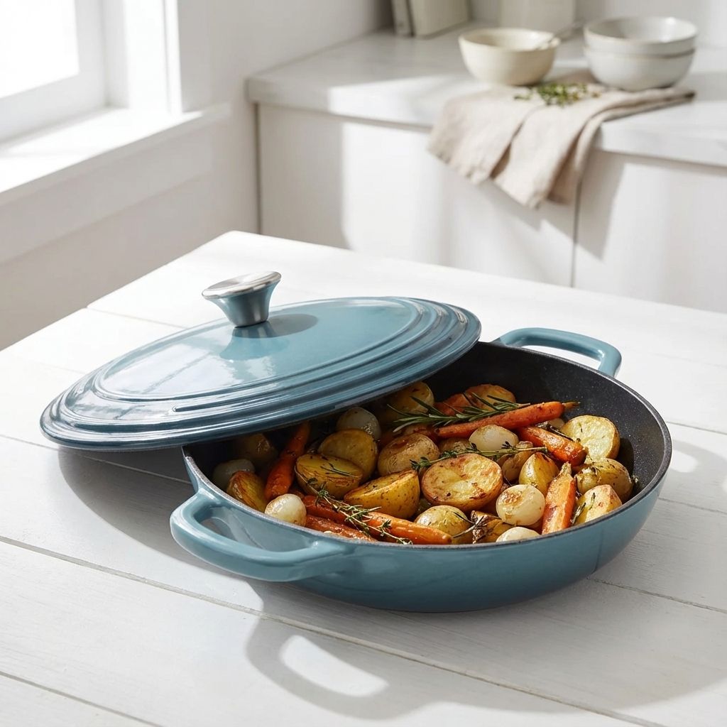 Enameled Cast Iron Braiser Pan – Cast Iron Warehouse