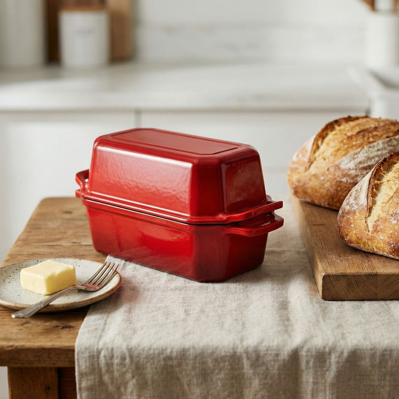 Enameled Cast Iron Loaf Pan – Cast Iron Warehouse